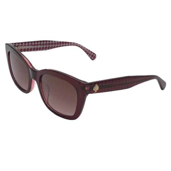 【ブランド】kate spade NEW YORK ケイトスペード【商品名】スクエアフレーム サングラス【商品番号】TAMMY/S C9A3X 53□20 140 【カラー】レッド【サイズ】 レンズ横幅：5.3cm ブリッジ長さ：2cm　テ...