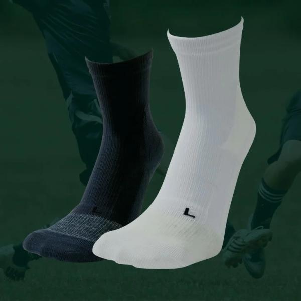 ●サイズ/丈約(cm)： 22-25cm(丈約14cm)  25-27cm(丈約15cm)  27-29cm(丈約16cm)●カラー：　ホワイト・ブラック●素材：ポリエステル・ナイロン・綿・ポリウレタン●機能：プロテクトヒールロック・ベアグ...