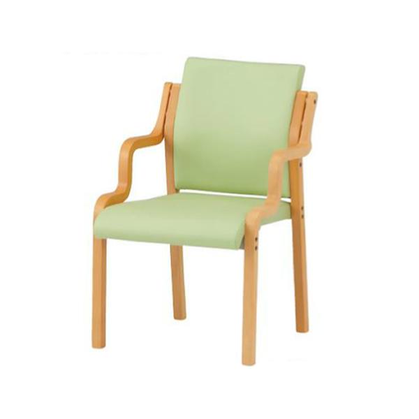 出入りが容易な小さな肘を採用木製スタッキングチェア　【FVMシリーズ】　肘付タイプ　ビニールレザー張り商品番号：FVM-7AL-STOKIO【代引不可】■サイズ幅500×奥行595×805mm座面:幅440×奥行460×座高415mm■質量...