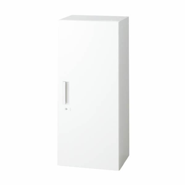 L6 片開き保管庫 幅400×奥行450×高さ720mm 上置き・下置き 可動式棚板1枚 (648-521)商品番号：L6-E70ACプラス・PLUS【代引不可】■サイズ幅400×奥行450×高さ720mm■仕様●鍵、ラッチ付●扉開口：18...