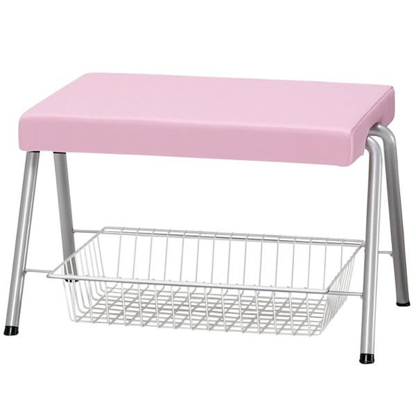 スツールを並べることで、緊急時の簡易ベッドとしても使用することができます。医療施設用家具　スタッキングスツール（カゴ付）商品番号：LS-60KNプラス・PLUS【代引不可】■サイズ幅670×奥行460×高さ400mm■仕様●座：ビニルレザー...