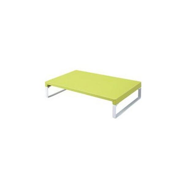 メーカー取寄せ商品　LIHIT LAB.＜リヒトラブ＞ 机上台＜幅390mm＞ 黄緑　A-7330-6