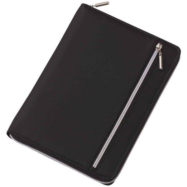 メーカー取寄せ商品　レイメイ藤井　Nilon　ナイロン　ダブルファスナーカラーマルチカバーノート 　A5サイズ CN182B ブラック