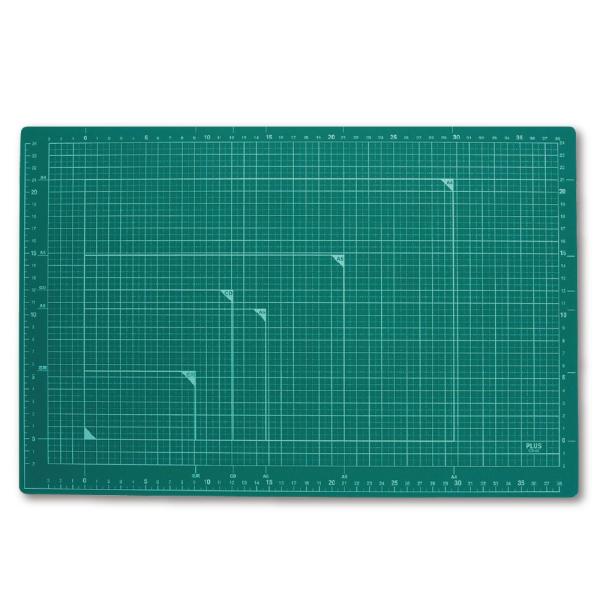 メーカー取寄せ商品　プラス(PLUS) カッティングマット A3サイズ CS-A3 グリーン　48-584