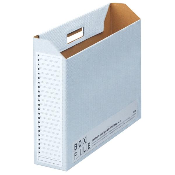 メーカー取寄せ商品　プラス(PLUS)ボックスファイル エコノミー 5冊パック A3-E ブルー FL-097BF 　77-887