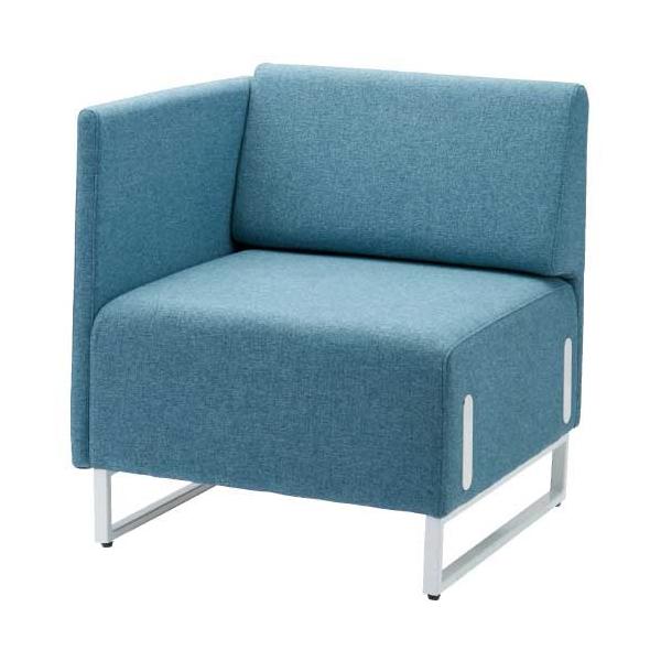 メーカー直送商品【送料無料！】FRENZ 応接チェア LDP-W 背・右片肘付 ブルー LDP-BAARR WH SET BL 754314