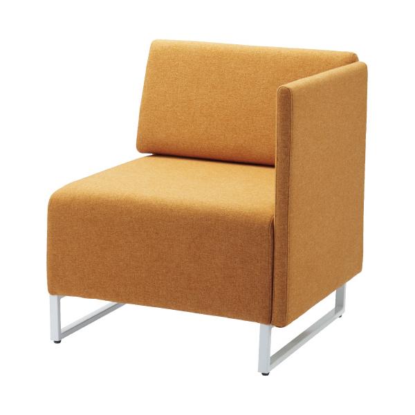 メーカー直送商品【送料無料！】FRENZ 応接チェア LDP-W 背・左片肘付 オレンジ LDP-BAARL WH SET OR 754316