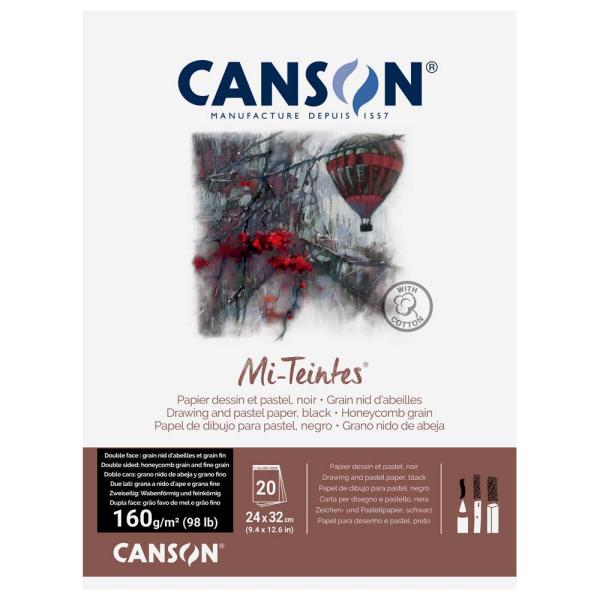 マルマン maruman ミ・タント パッド 24X32 ブラックペーパー CANSON Mi-Teintes