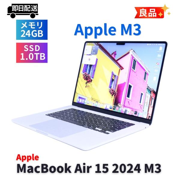 ・Apple M3を搭載し、日常作業からビジネス用途まで快適に対応・24GBメモリで複数アプリもサクサク動作・15.3インチ Liquid Retina液晶で文字も画像もくっきり表示・Thunderbolt4対応で高速データ転送＆拡張性に優...