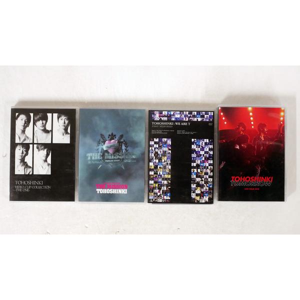 商品：東方神起４枚セットメディアフォーマット：DVDコメント：商品の状態は完全ノーチェックです。状態は良いものから汚れや傷みがあるものまで様々です。盤のスレ、帯の破れ・汚れ等があるものもございます。見本盤、レンタル落ちがある場合もございます...