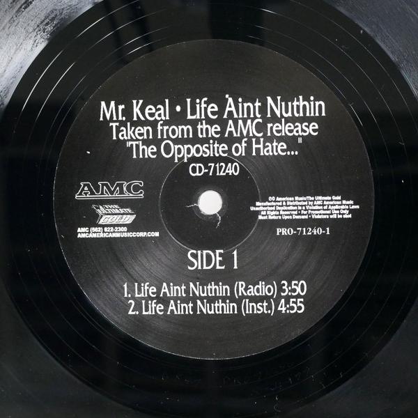 アーティスト：MR. KEALタイトル：LIFE AIN'T NUTHINレーベル：AMC AMERICAN MUSIC PRO71240ジャケット：NONE盤：E-,DJ帯：NONEFMT：12枚数：1JAN：コメント：US盤 ORIGI...