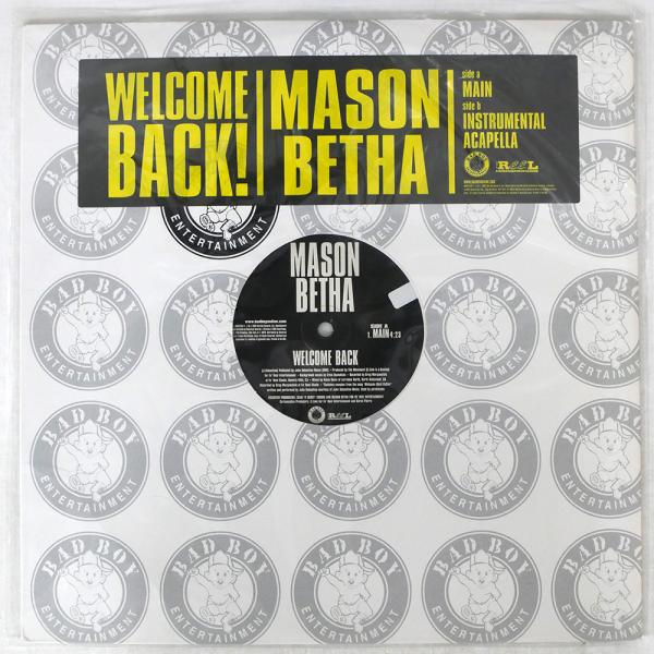 アーティスト：MASON BETHAタイトル：WELCOME BACKレーベル：BAD BOY ENTERTAINMENT UNIR212671ジャケット：E-盤：VG+帯：NONEFMT：12枚数：1JAN：コメント：US盤 04. US...
