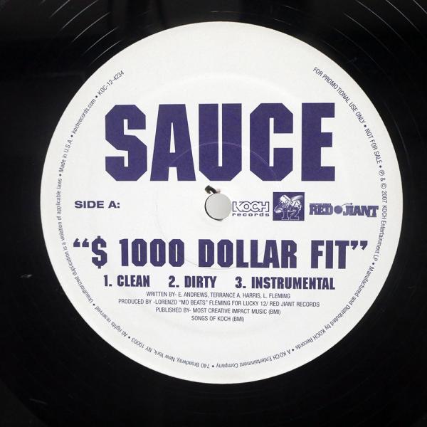 アーティスト：SAUCEタイトル：$ 1000 DOLLAR FIT / POP &amp; ROLLレーベル：KOCH KOC124234ジャケット：E-盤：E-帯：NONEFMT：12枚数：1JAN：コメント：US盤 07. US PR...