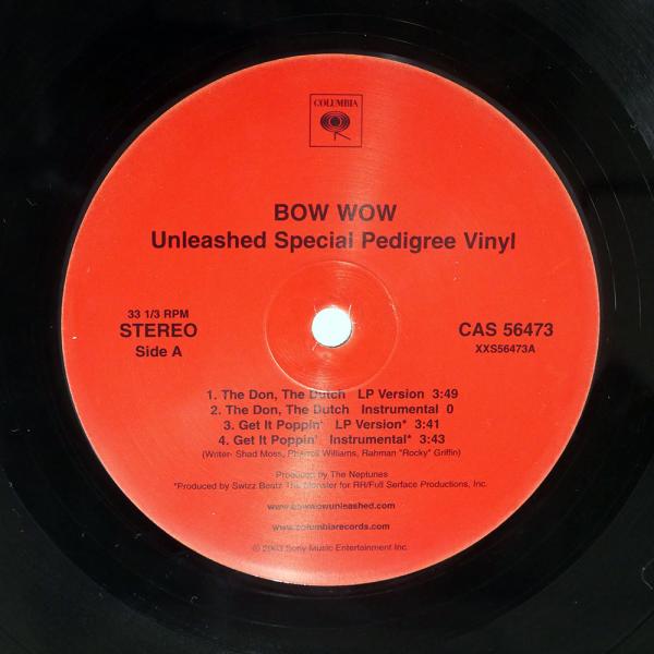 アーティスト：BOW WOWタイトル：UNLEASHED SPECIAL PEDIGREE VINYLレーベル：COLUMBIA CAS56473ジャケット：E-盤：E-帯：NONEFMT：12枚数：1JAN：コメント：US盤 2003. ...