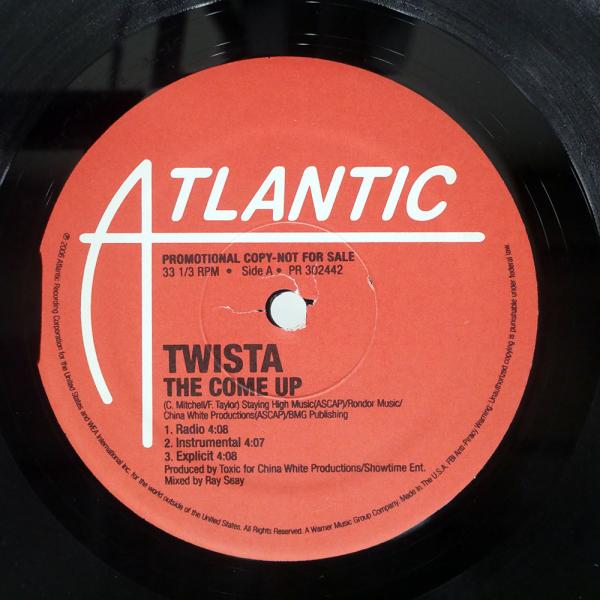 アーティスト：TWISTAタイトル：THE COME UP / BUSSIN NO DISCUSSINレーベル：ATLANTIC PR302442ジャケット：E-盤：E-帯：NONEFMT：12枚数：1JAN：コメント：US盤 2006. ...
