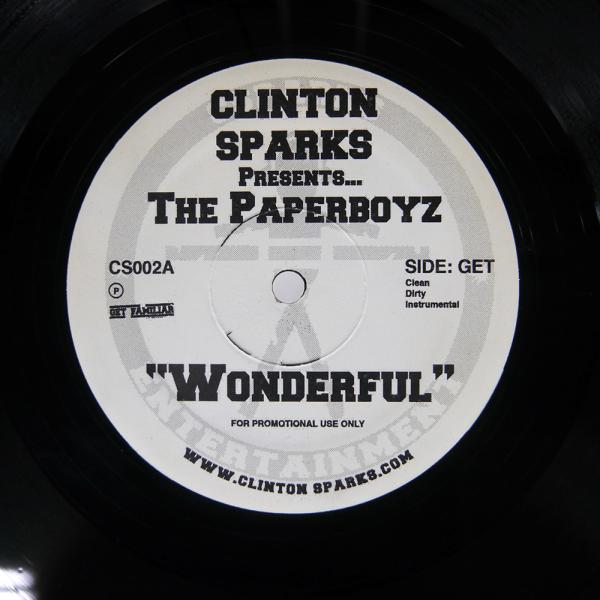 アーティスト：CLINTON SPARKSタイトル：WONDERFUL / FREEZE ON THE GAMEレーベル：NOT ON LABEL CS002ジャケット：E-盤：E-帯：NONEFMT：12枚数：1JAN：コメント：US盤 ...