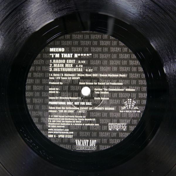 アーティスト：MEENOタイトル：I'M THAT N....レーベル：PRIORITY SPRO81337ジャケット：NONE盤：VG+帯：NONEFMT：12枚数：1JAN：コメント：US盤 00 . US PRESS / 12/ PR...