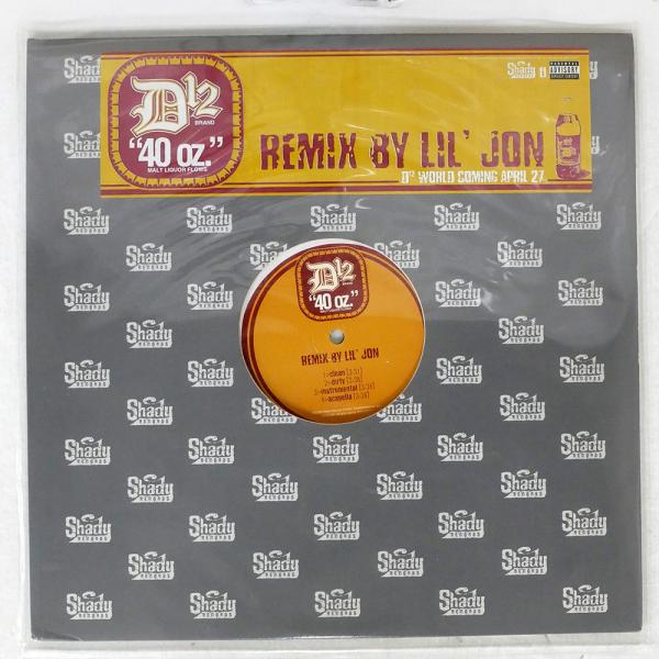 アーティスト：D12タイトル：40 OZ. (REMIX)レーベル：SHADY INTR111211ジャケット：E-盤：E-帯：NONEFMT：12枚数：1JAN：コメント：US盤 2004. US PRESS / 12"レビュー：