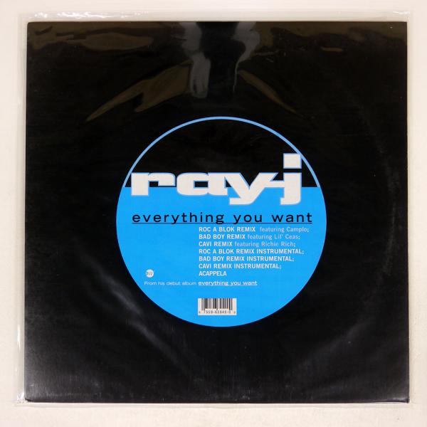 アーティスト：RAY Jタイトル：EVERYTHING YOU WANTレーベル：EASTWEST RECORDS AMERICA 63940ジャケット：E-盤：E-帯：NONEFMT：12枚数：1JAN：コメント：US盤 97. US P...
