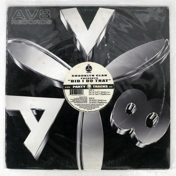 アーティスト：CROOKLYN CLANタイトル：DID I DO THATレーベル：AV8 AV99ジャケット：VG+盤：VG+帯：NONEFMT：12枚数：1JAN：コメント：US盤レビュー：