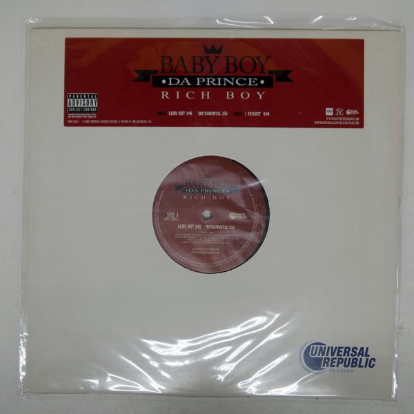 アーティスト：BABY BOY DA PRINCEタイトル：RICH BOYレーベル：UNIVERSAL REPUBLIC UNIR219011ジャケット：E-盤：VG+帯：NONEFMT：12枚数：1JAN：コメント：US盤  2007....