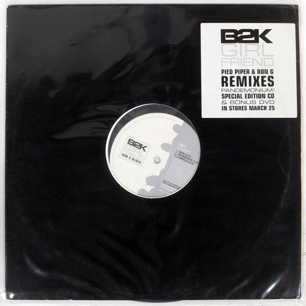 アーティスト：B2Kタイトル：GIRLFRIEND (PIED PIPER &amp; RON G REMIXES)レーベル：EPIC EAS59647ジャケット：NONE盤：E-帯：NONEFMT：12枚数：1JAN：コメント：US盤  ...
