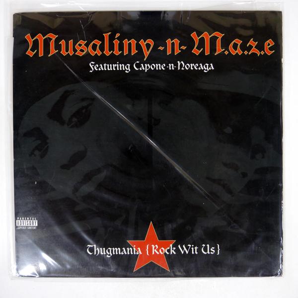 アーティスト：MUSALINY-N-MAZEタイトル：THUGMANIA (ROCK WIT US)レーベル：EPIC EAS16576ジャケット：E-盤：VG+,ST帯：NONEFMT：12枚数：1JAN：コメント：US盤   GANGS...