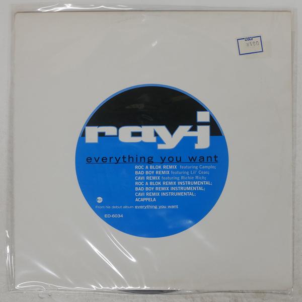 アーティスト：RAY Jタイトル：EVERYTHING YOU WANTレーベル：EASTWEST RECORDS AMERICA ED6034ジャケット：E-,ST盤：E-帯：NONEFMT：12枚数：1JAN：コメント：    レビュー：