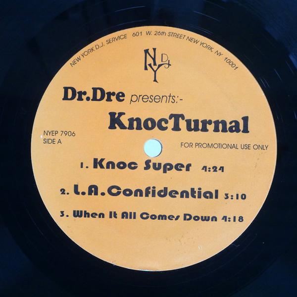 アーティスト：DR. DREタイトル：KNOC SUPERレーベル：NEW YORK DJ SERVICE NYEP7906ジャケット：NONE盤：E-帯：NONEFMT：12枚数：1JAN：コメント：US盤  UNOFFICIAL   1...