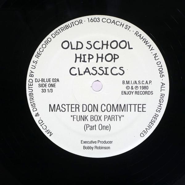 アーティスト：MASTER DON COMMITTEEタイトル：FUNK BOX PARTY (PART ONE) &amp; (PART TWO)レーベル：ENJOY RECORDS BLUE002ジャケット：NONE盤：E-帯：NONE...