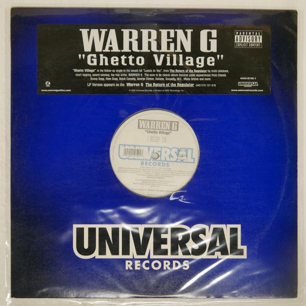 アーティスト：WARREN Gタイトル：GHETTO VILLAGEレーベル：UNIVERSAL 440015749ジャケット：E-盤：E-,ST帯：NONEFMT：12枚数：1JAN：コメント：US盤レビュー：
