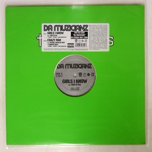 アーティスト：Da Muzicianzタイトル：GIRLS I KNOW CRAZY MANレーベル：TVT TV28040ジャケット：E-盤：E-帯：NONEFMT：12枚数：1JAN：コメント：US盤 盤レビュー：