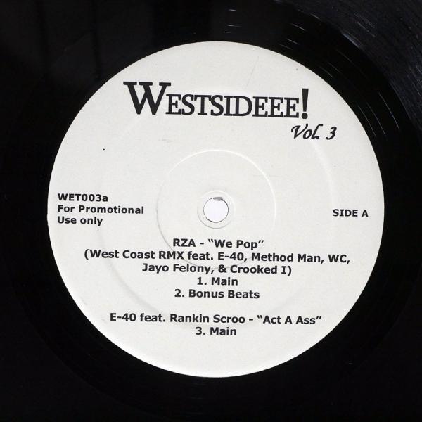 アーティスト：FELIX PROHASKAタイトル：WESTSIDEEE! VOL. 3レーベル：NOT ON LABEL WET003ジャケット：NONE盤：E-帯：NONEFMT：12枚数：1JAN：コメント：US盤 2003. US ...