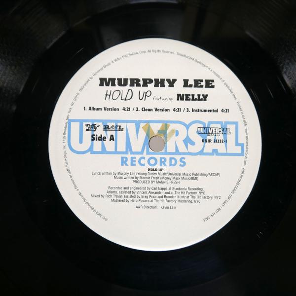 アーティスト：MURPHY LEEタイトル：HOLD UP !レーベル：UNIVERSAL UNIR212321ジャケット：E-,ST盤：VG+,ST帯：NONEFMT：12枚数：1JAN：コメント：US盤レビュー：