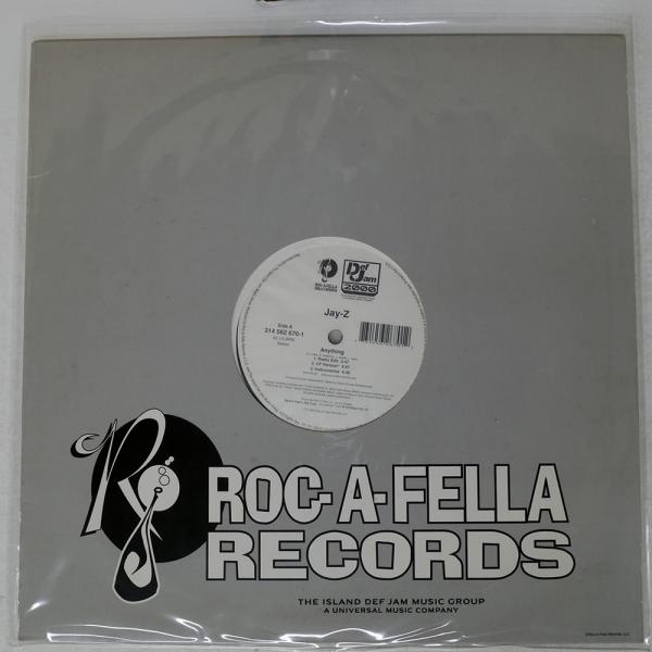 アーティスト：JAY-Zタイトル：ANYTHINGレーベル：ROCAFELLA 3145626701ジャケット：VG+盤：E-帯：NONEFMT：12枚数：1JAN：コメント：US盤レビュー：
