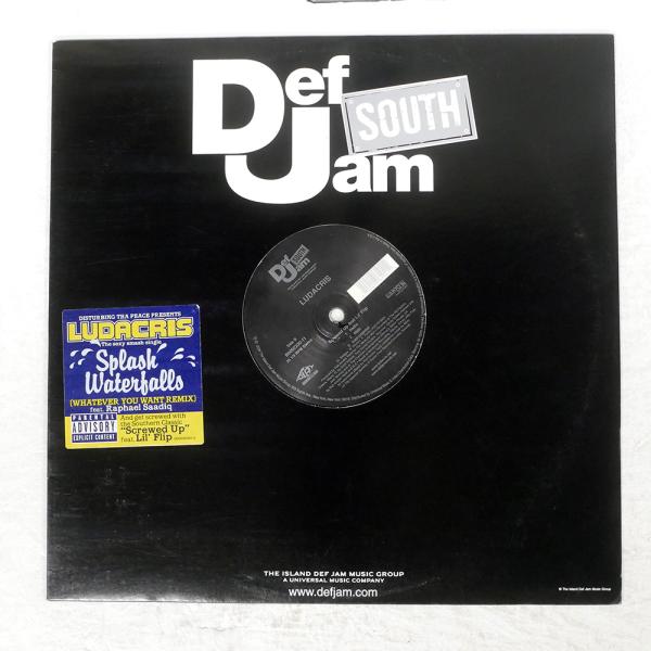 アーティスト：LUDACRISタイトル：SPLASH WATERFALLS (WHATEVER YOU WANT REMIX) / SCREWED UPレーベル：DEF JAM SOUTH B000223011ジャケット：E-盤：VG+帯：...