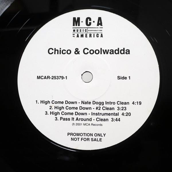アーティスト：CHICO &amp; COOLWADDAタイトル：HIGH COME DOWNレーベル：MCA MCAR253791ジャケット：NONE盤：VG+帯：NONEFMT：12枚数：1JAN：コメント：US盤レビュー：