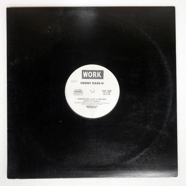 アーティスト：COUNT BASS Dタイトル：SANDWICHESレーベル：WORK OAS7346ジャケット：E-盤：E-,DJ帯：NONEFMT：12枚数：1JAN：コメント：US盤 プロモレビュー：