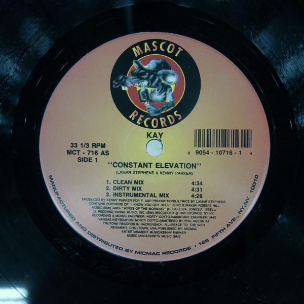 アーティスト：KOOL KAY DEEタイトル：CONSTANT ELEVATION / MAINTAIN &amp; BUILDレーベル：MASCOT MCT716ジャケット：NONE盤：E-帯：NONEFMT：12枚数：1JAN：0コメ...