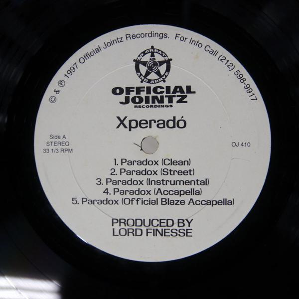 アーティスト：XPERADタイトル：PARADOX / ALL NIGHTレーベル：OFFICIAL JOINTZ RECORDINGS OJ410ジャケット：NONE盤：E-帯：NONEFMT：12枚数：1JAN：0コメント：US レビュー：