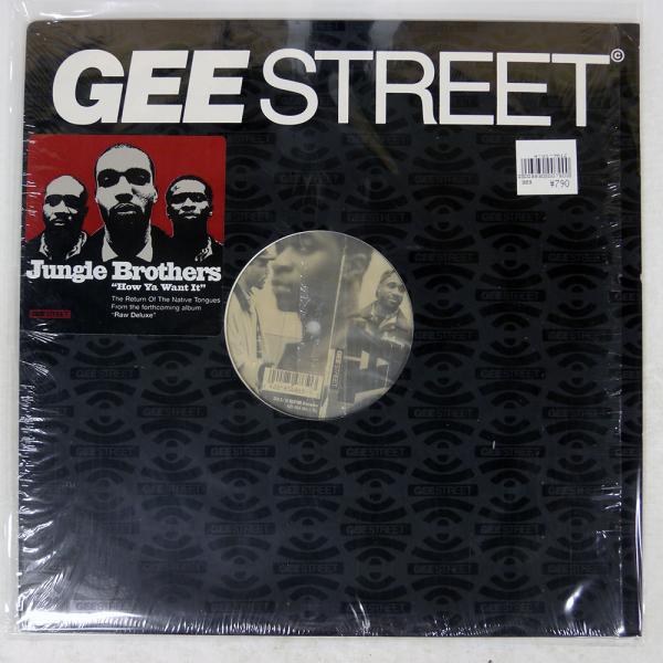 アーティスト：JUNGLE BROTHERSタイトル：HOW YA WANT IT WE GOT ITレーベル：GEE STREET 4228548651ジャケット：E-盤：E-帯：NONEFMT：12枚数：1JAN：0コメント：US レビュー：