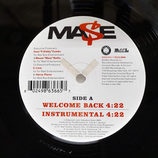 アーティスト：MASEタイトル：WELCOME BACKレーベル：BAD BOY ENTERTAINMENT B000335411ジャケット：NONE盤：E-帯：NONEFMT：12枚数：1JAN：コメント：US盤レビュー：