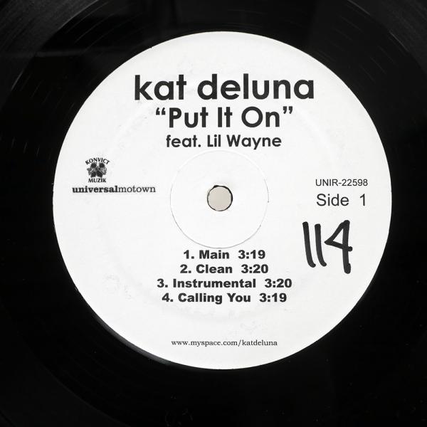 アーティスト：KAT DELUNAタイトル：PUT IT ONレーベル：UNIVERSAL MOTOWN UNIR22598ジャケット：NONE盤：E-帯：NONEFMT：12枚数：1JAN：コメント：US盤レビュー：
