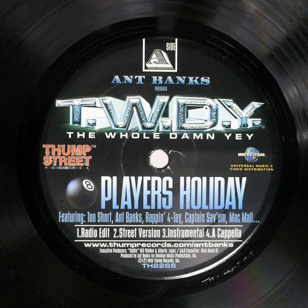 アーティスト：ANT BANKSタイトル：PLAYERS HOLIDAYレーベル：THUMP STREET TH2265ジャケット：NONE盤：E-帯：NONEFMT：12枚数：1JAN：コメント：US盤レビュー：