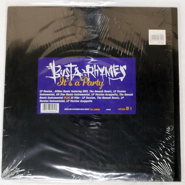 アーティスト：BUSTA RHYMESタイトル：ITS A PARTYレーベル：ELEKTRA 066023ジャケット：E-盤：E-帯：NONEFMT：LP枚数：1JAN：コメント：US盤 シュリンク付きレビュー：