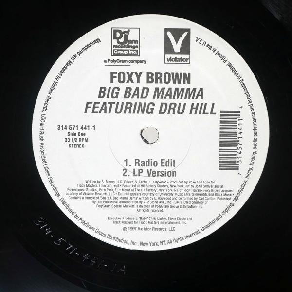 アーティスト：FOXY BROWNタイトル：BIG BAD MAMMAレーベル：DEF JAM 3145714411ジャケット：NONE盤：E-帯：NONEFMT：12枚数：1JAN：コメント：US盤レビュー：