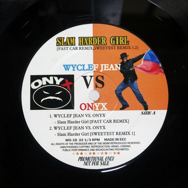 アーティスト：Wyclef Jean vs Onyxタイトル：Slam Harder Girlレーベル：NOTONLABEL WO19ジャケット：NONE盤：VG+,ST帯：NONEFMT：12枚数：1JAN：コメント：ヨーロッパ盤 盤キズ...