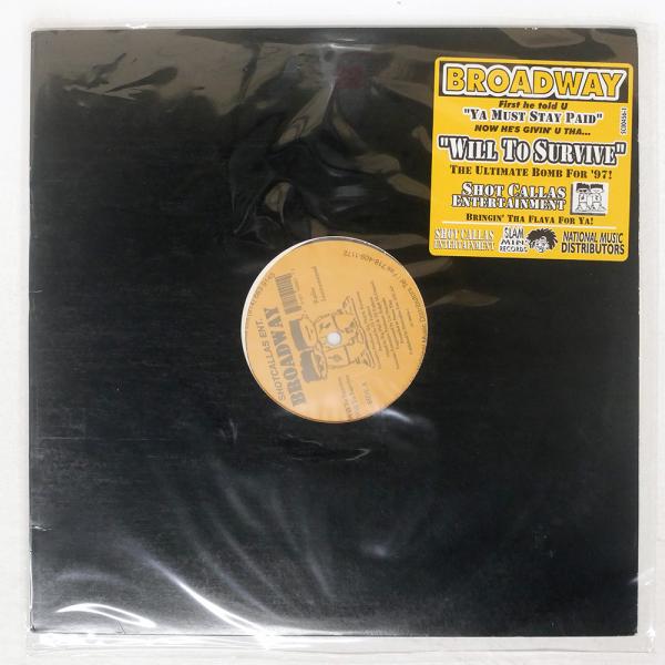 アーティスト：BROADWAYタイトル：WILL TO SURVIVEレーベル：SHOT CALLAS ENTERTAINMENT SC004561ジャケット：E-盤：E-帯：NONEFMT：12枚数：1JAN：コメント：US盤レビュー：