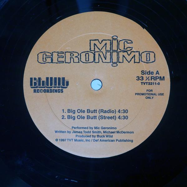 アーティスト：MIC GERONIMOタイトル：BIG OLE BUTTレーベル：BLUNT RECORDINGS TVT22110ジャケット：E-盤：E-帯：NONEFMT：12枚数：1JAN：コメント：US盤レビュー：