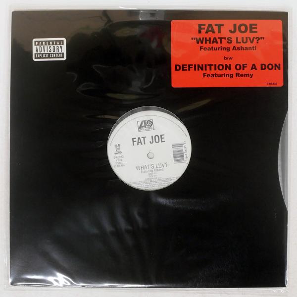 アーティスト：FAT JOEタイトル：WHAT'S LUV? / DEFINITION OF A DONレーベル：ATLANTIC 085233ジャケット：E盤：VG+帯：NONEFMT：12枚数：1JAN：コメント：US盤 盤反りレビュー：